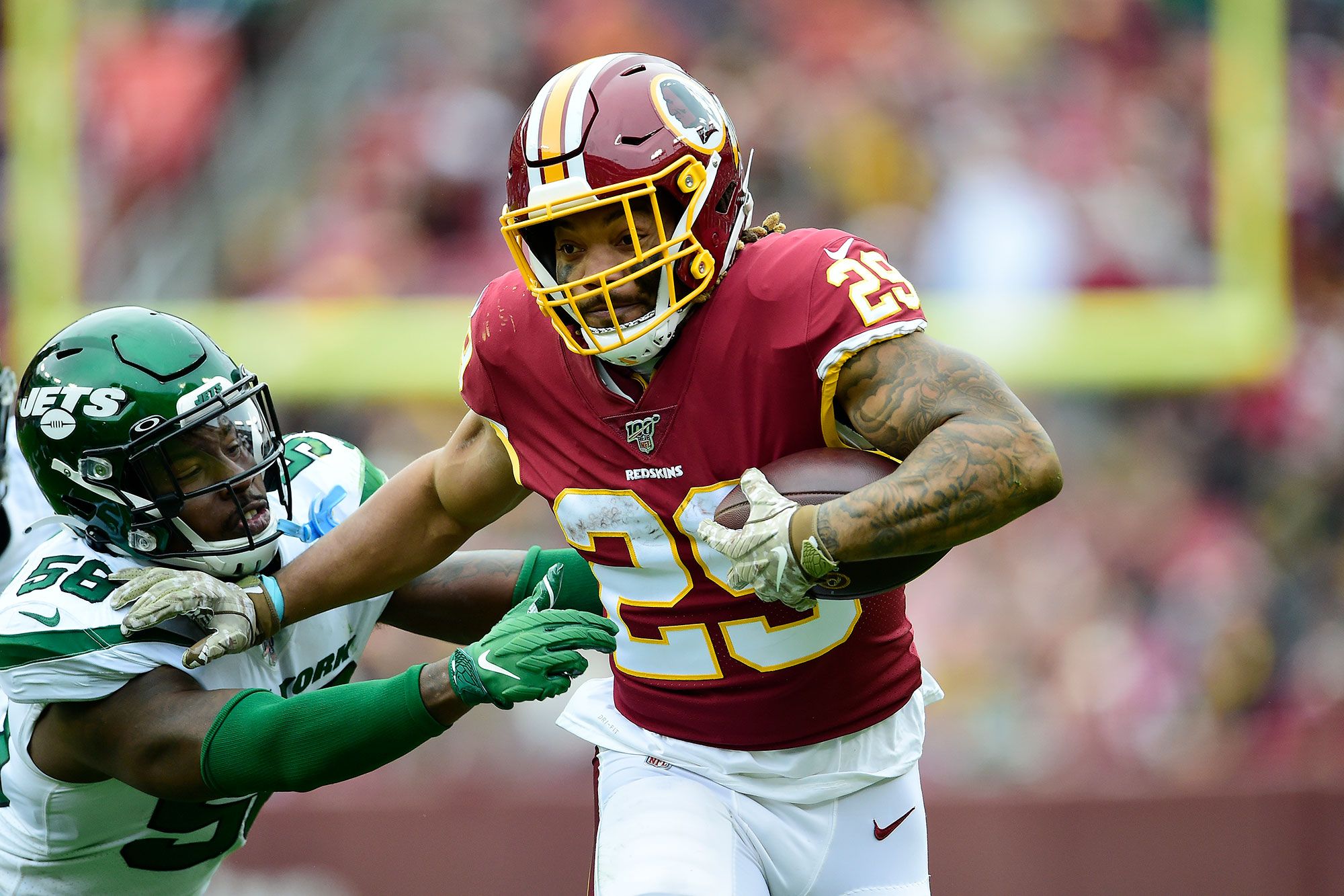 Washington Football Team releases RB Derrius Guice following arrest for ...