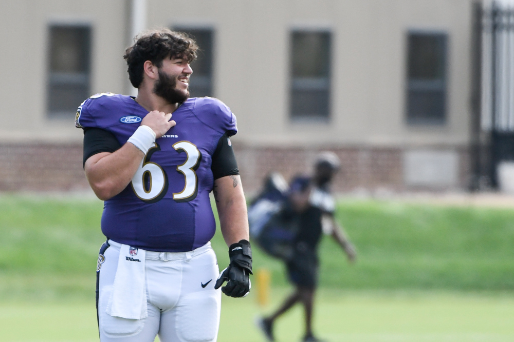 Ravens promote rookie center Trystan Colon-Castillo to 53-man roster ...