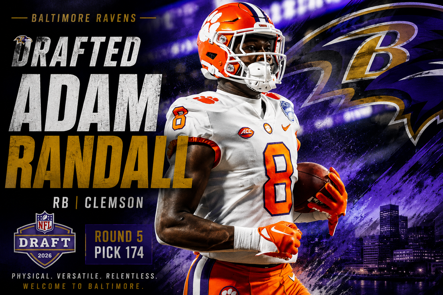 Ravens Draft Profile:Ravens Add Versatility With Clemson Standout Adam ...